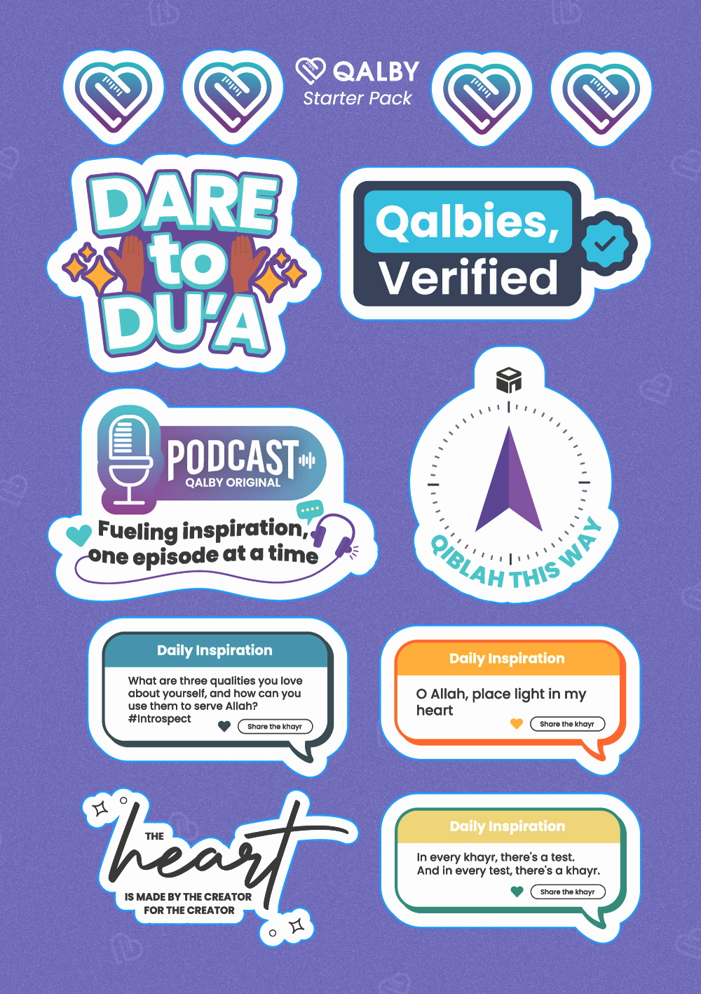 Qalby Starter Pack Sticker – Qalb